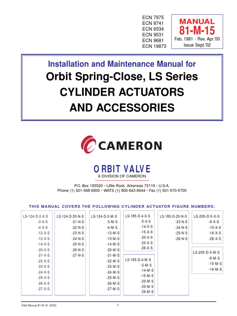 KCV | PDF | Valve | Actuator