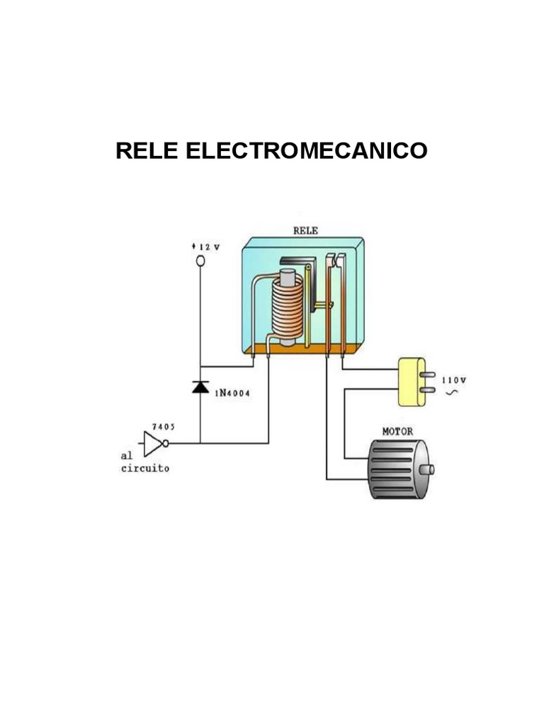 Relé Electromecánico | PDF | Relé | Electromagnetismo