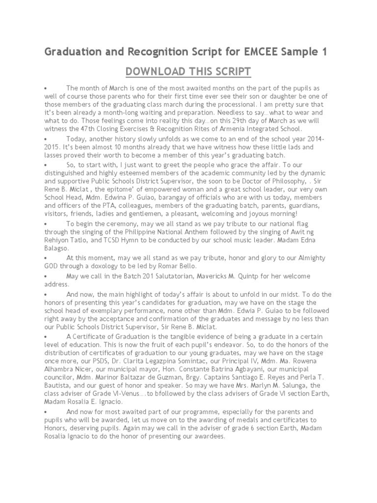 Emcee 1 | PDF | Wellness