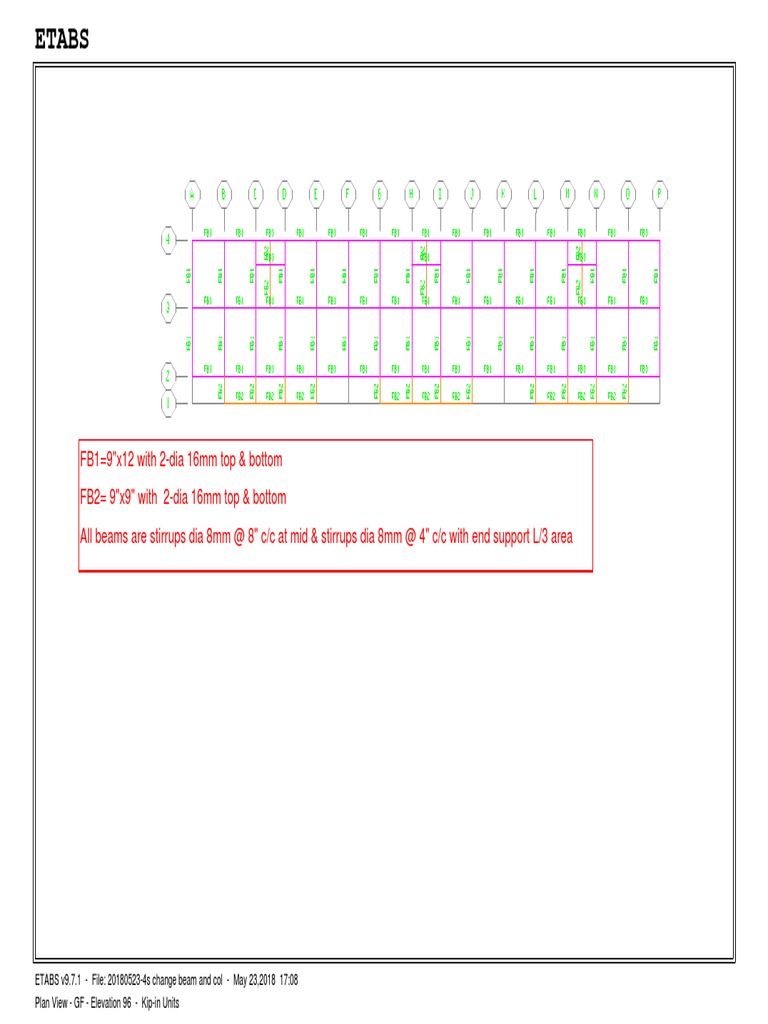 Plinth Beam Plan | PDF