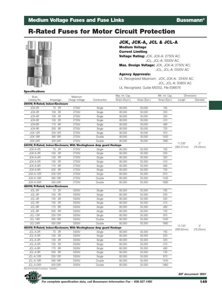 Medium Voltage Fuse Links | PDF | Fuse (Electrical) | Volt