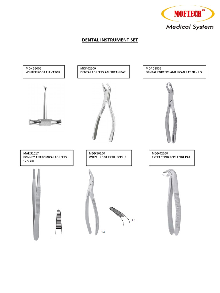 16 Dental Instrument Set | PDF
