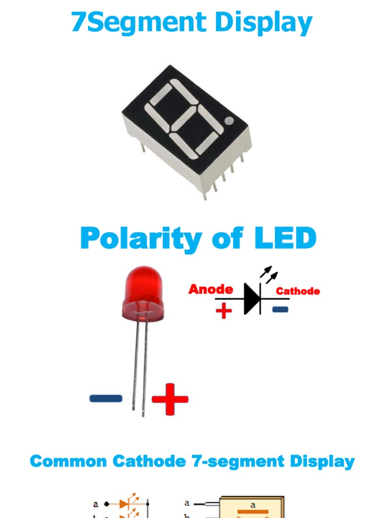 Common Cathode vs Anode 7-Segment Display | PDF