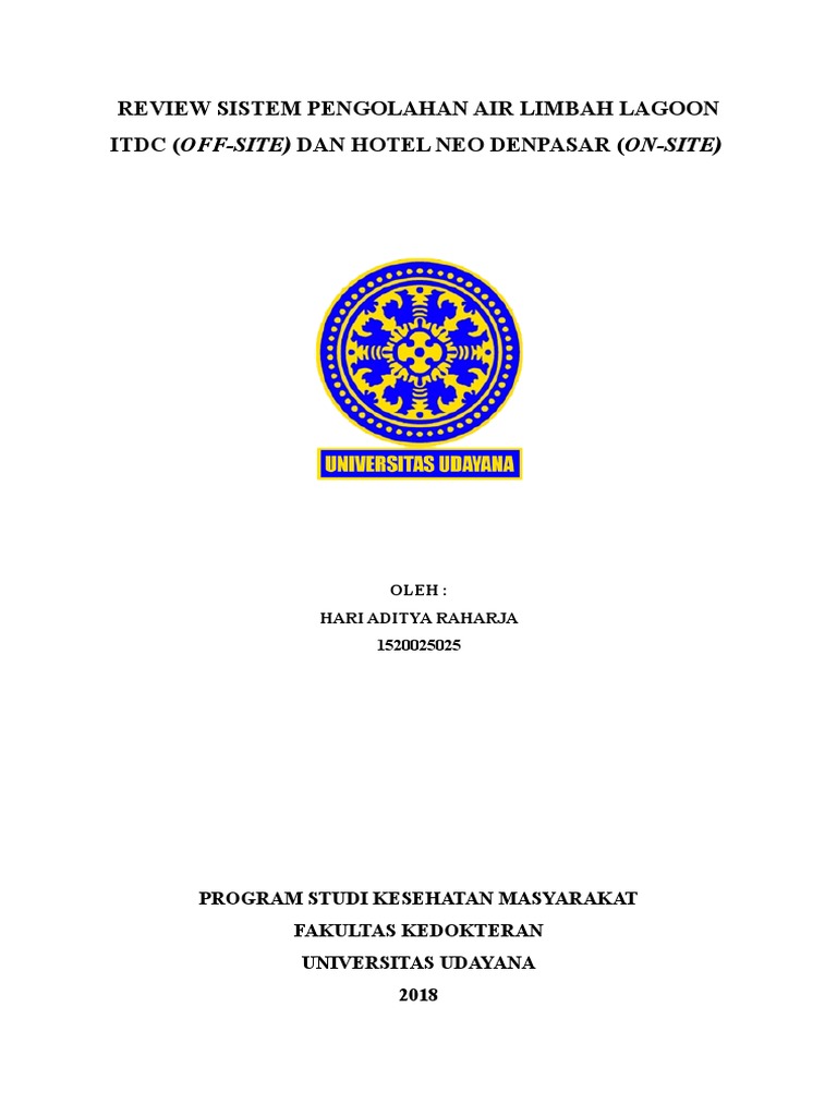 Perbedaan Onsite Dan Offsite Sistem Pengolahan Air Limbah. | PDF