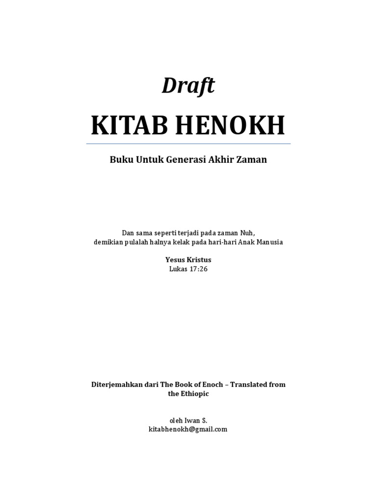Kitab Henokh Bahasa Indonesia | PDF