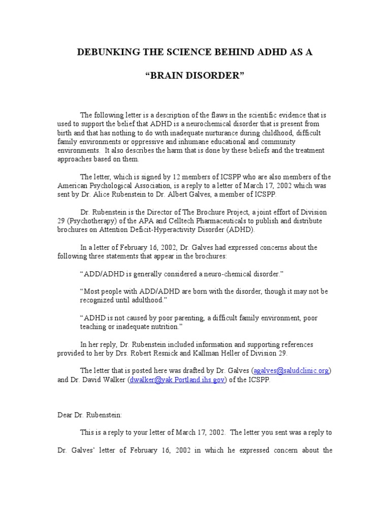 Psychological Fraud - Debunking The Science Behind Adhd As A Brain ...