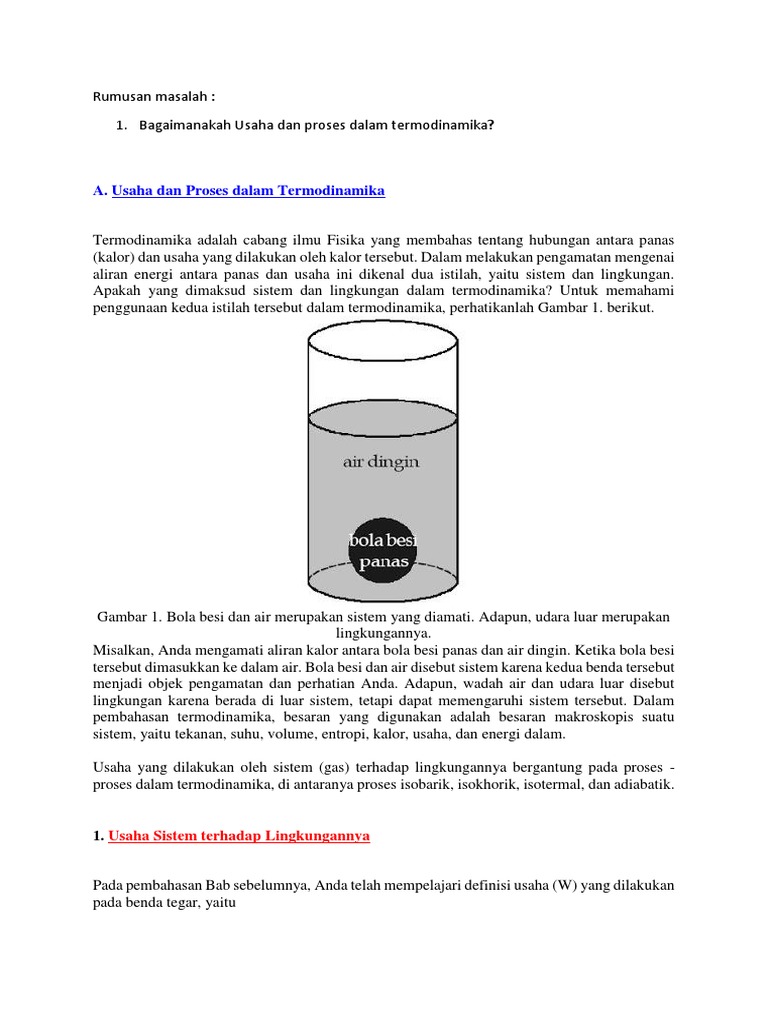 Makalah Termodinamika | PDF | Metode & Bahan Ajar | Sains & Matematika