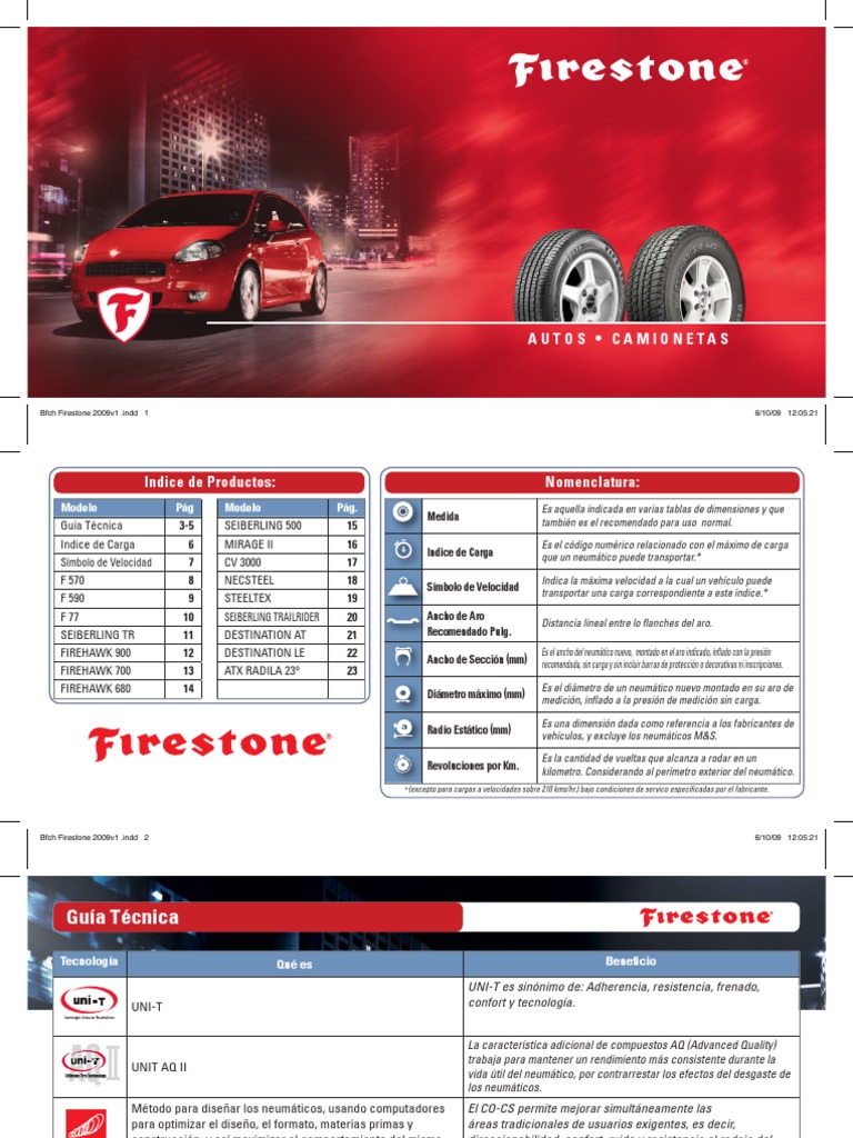 Firestone 2009 v2 | PDF | Neumático | Rueda