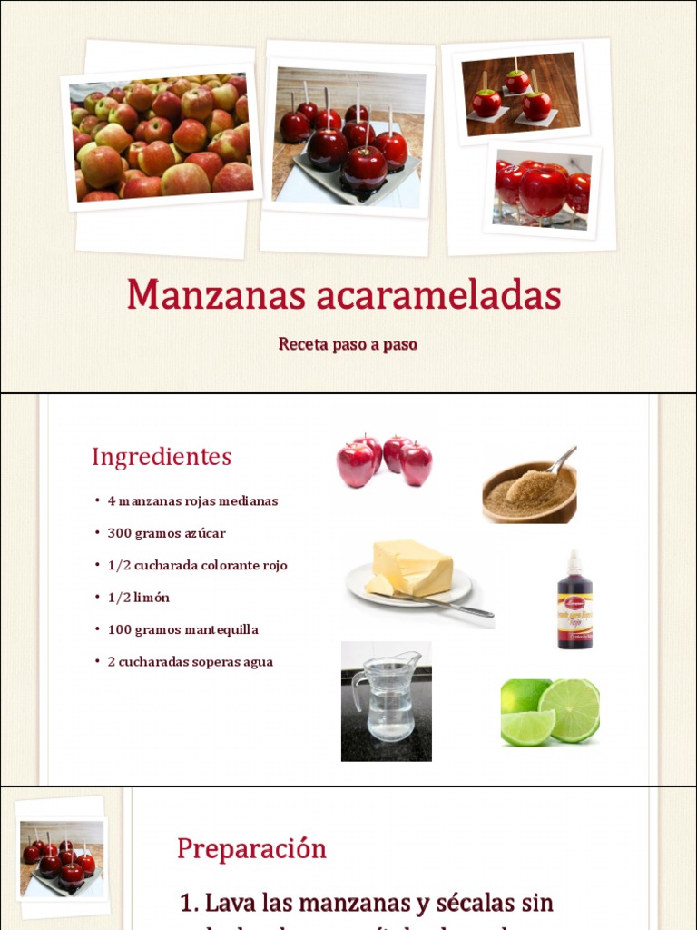 Receta De Mini Manzanas Acarameladas