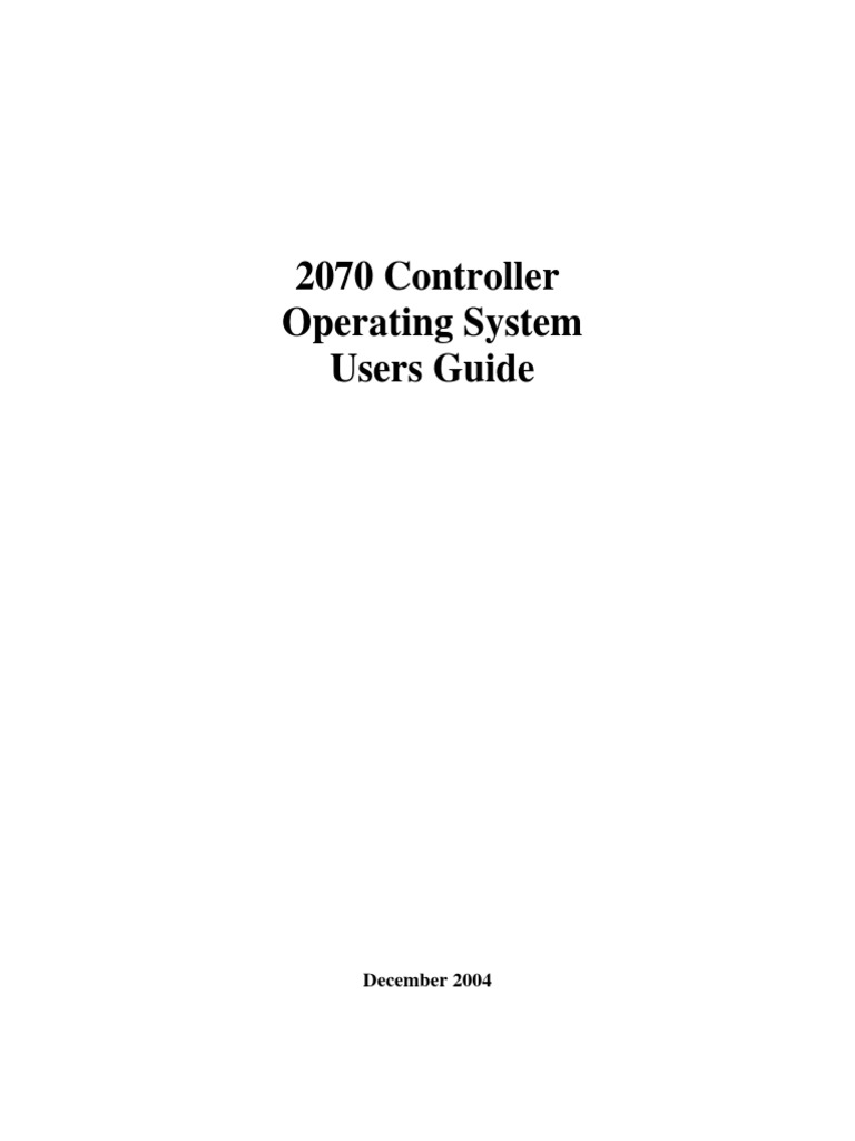 2070 Operating System Manual | PDF | Computer Data Storage | Random ...