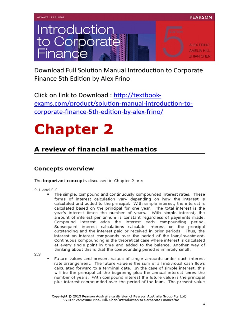 Solution Manual Introduction To Corporate Finance 5th Edition by Alex ...