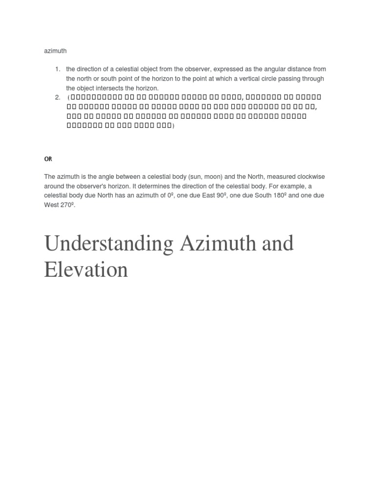 Understanding Azimuth and Elevation | PDF | Radio Frequency | Bit Rate