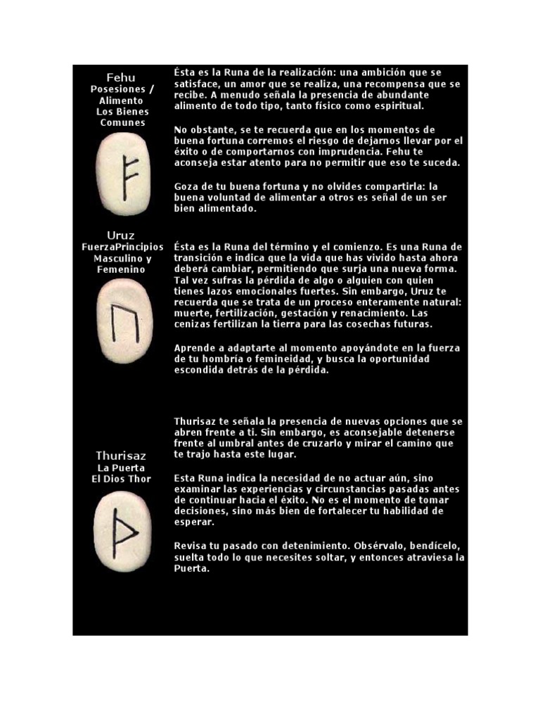 Runas Sig | PDF | Movimiento (física) | Amor