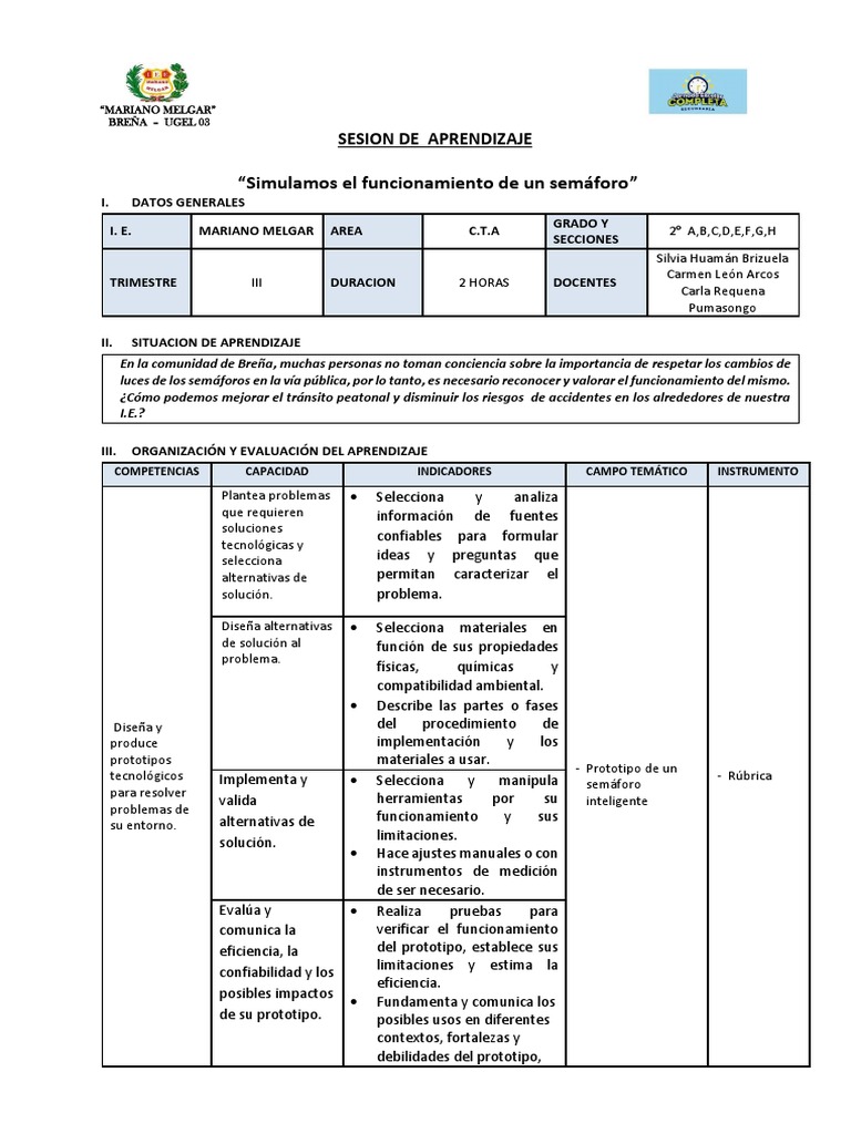 Sesion Arduino | PDF | Diodo emisor de luz | Semáforo