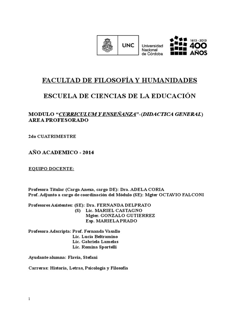 39 - Módulo Curriculum y Enseñanza | PDF | Maestros | Plan de estudios