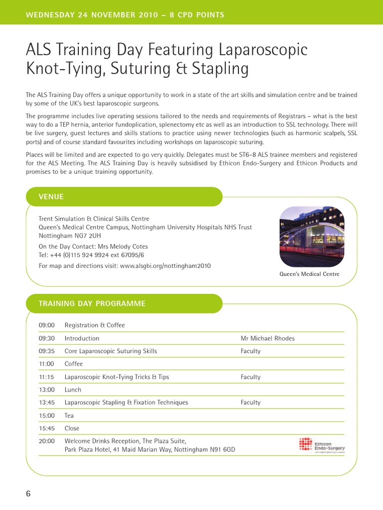 ALS Training Day Programme | PDF | Surgery | Health Sciences
