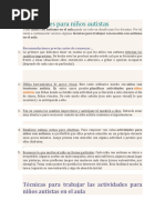 Plan de Área Preescolar para Niños Con Autismo | PDF | Espectro autista ...