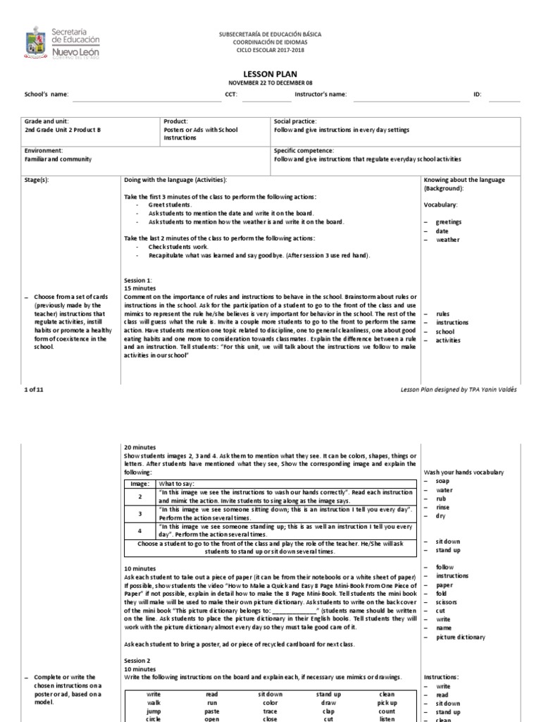2nd Grade Unit 2 Product B | PDF | Lesson Plan | Books
