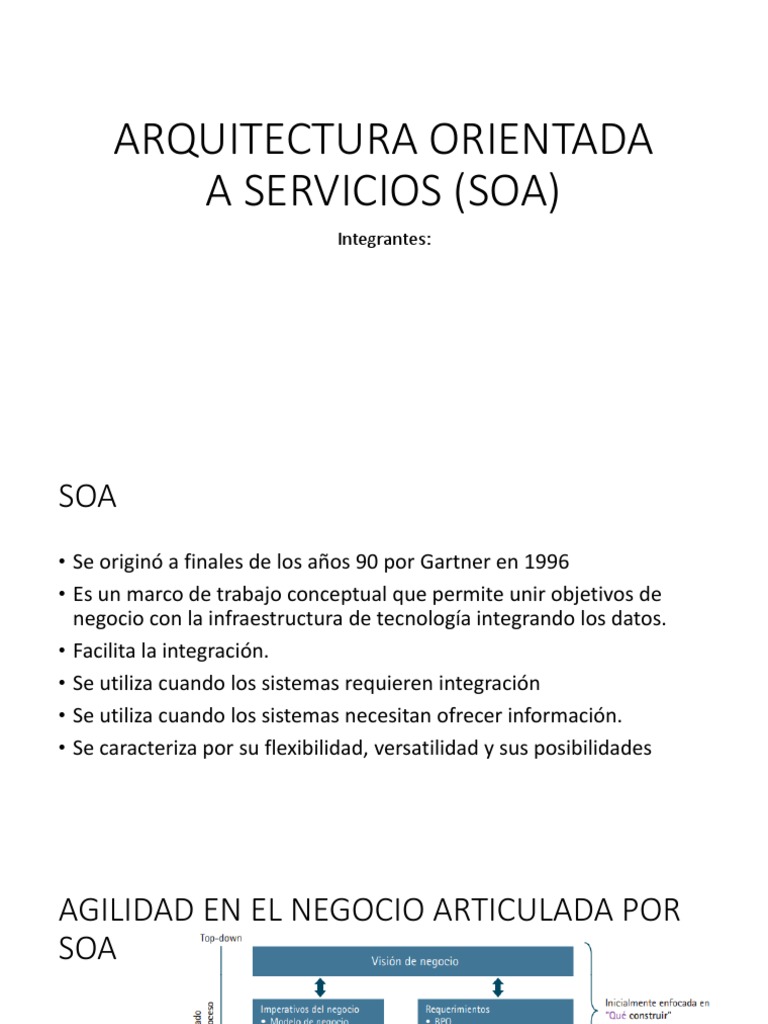 Arquitectura Orientada A Objetos (Soa) | PDF