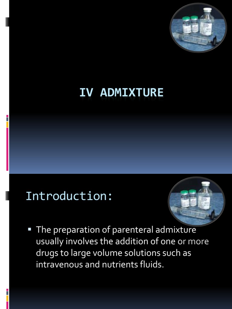 IV Admixture | Intravenous Therapy | Potassium