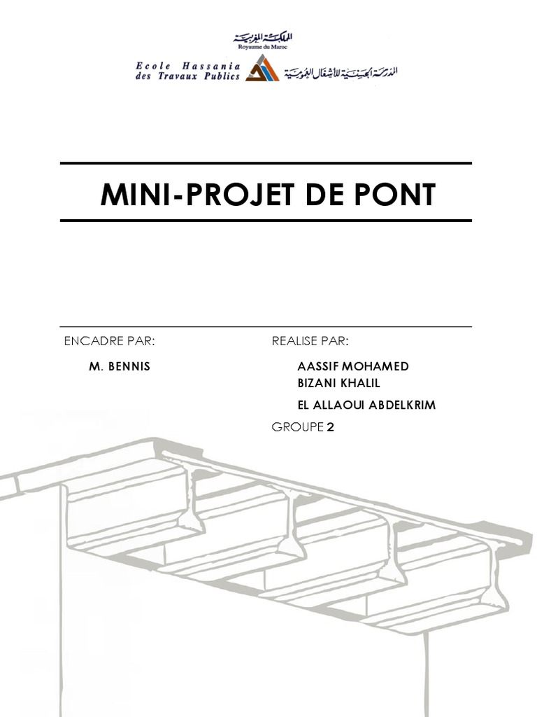 Rapport Projet Pont 2011 PDF | PDF | Pont | Ingénierie des structures