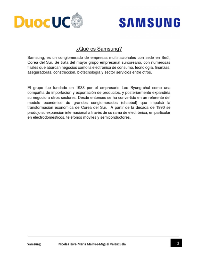 Misión y Estrategias de Samsung | PDF | Samsung | Marketing