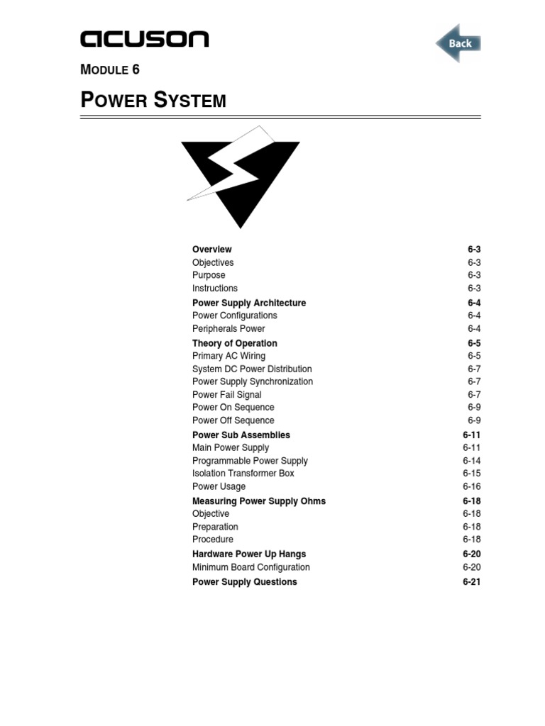 Aspen Power System Overview | PDF | Power Supply | Transformer