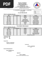 Sample-Class Program and Teachers Program | PDF | Educational ...