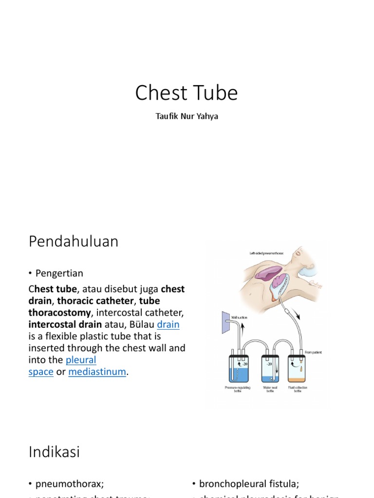Chest Tube | PDF | Medical Emergencies | Surgery