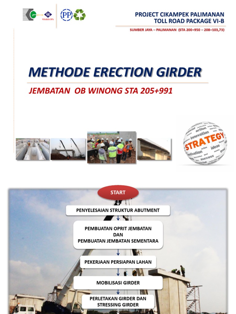 Metode Erection Girder Jembatan OB Winong | PDF