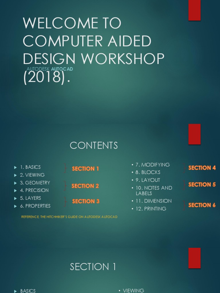 AutoCAD Training Manual Overview | PDF | Computer File | Auto Cad