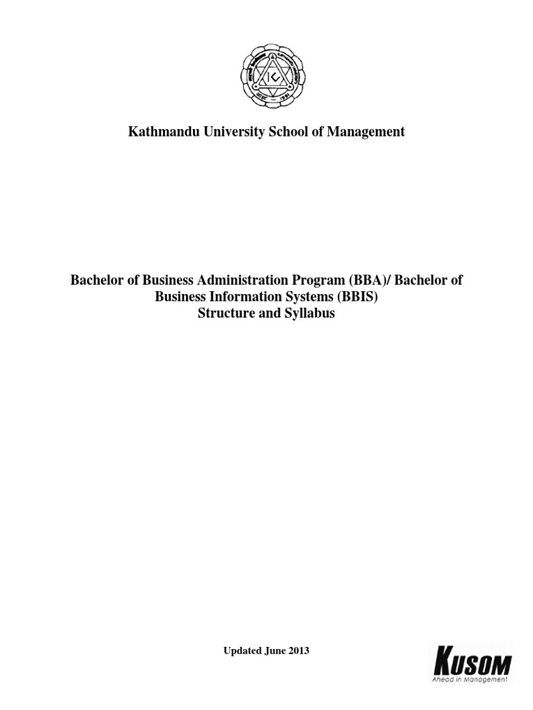 BBA-BBIS PROGRAM-SYLLABUS-June 2013 (Latest) PDF | PDF | Derivative ...