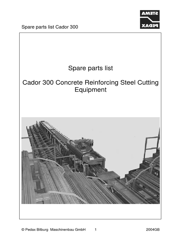 Cador 300 - Manual de Partes | PDF