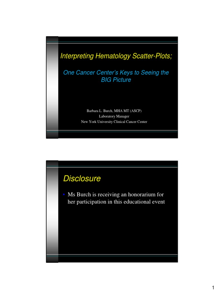 Disclosure: Interpreting Hematology Scatter-Plots | PDF | Platelet ...