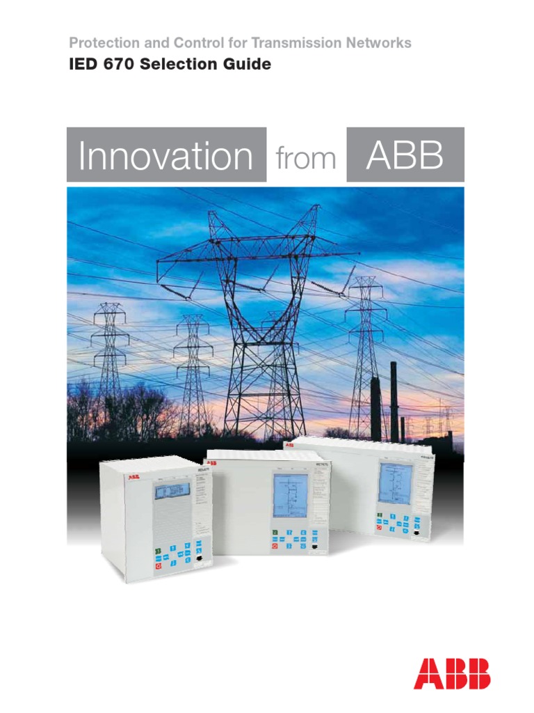 Innovation: IED 670 Selection Guide | PDF | Electric Power System ...