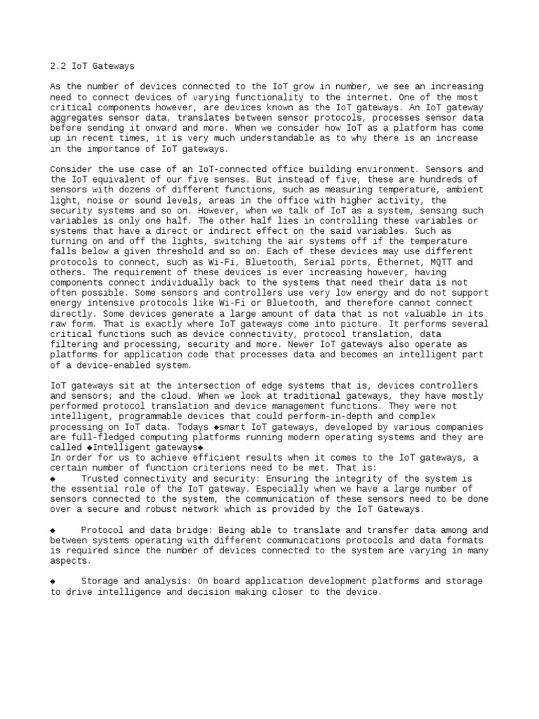 The Critical Role of Intelligent IoT Gateways in Connecting, Securing ...