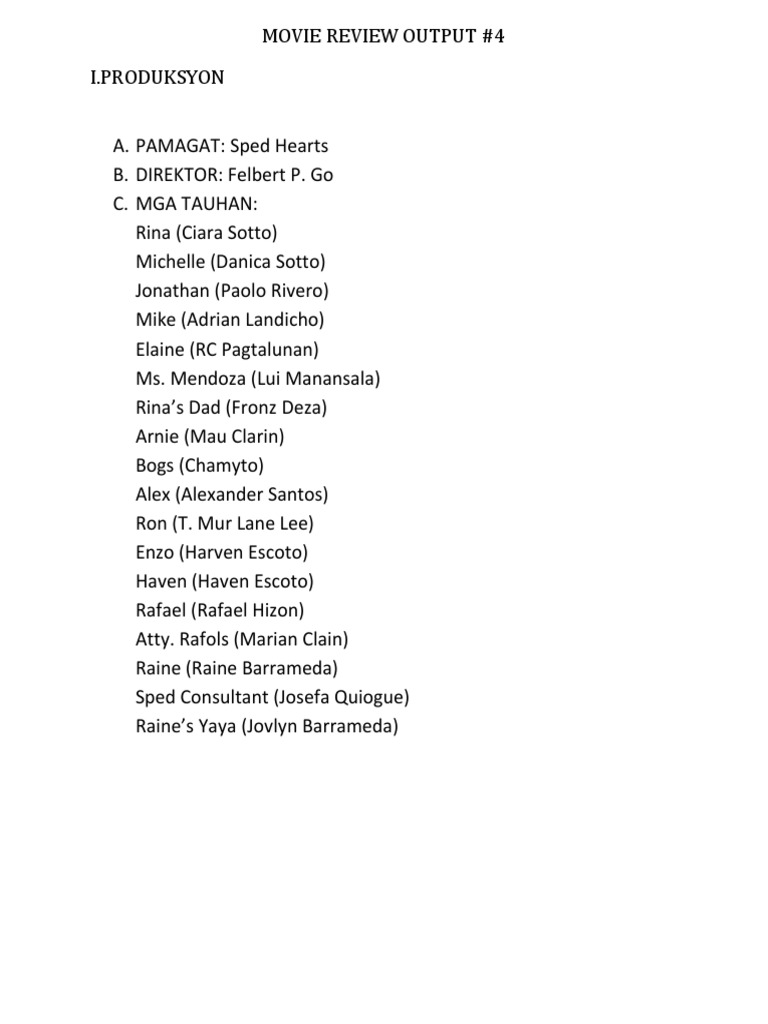 Movie Review Output | PDF