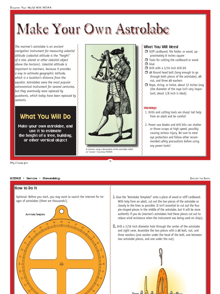 Make Your Own Astrolabe | Triangle | Trigonometry