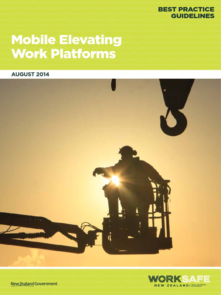 Mobile Elevating Work Platforms: AUGUST 2014 | PDF | Crane (Machine ...