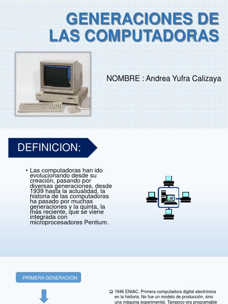 Generaciones de Las Computadoras | Descargar gratis PDF | Circuito integrado | Microprocesador