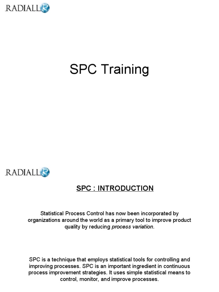 SPC Training | PDF | Standard Deviation | Mode (Statistics)