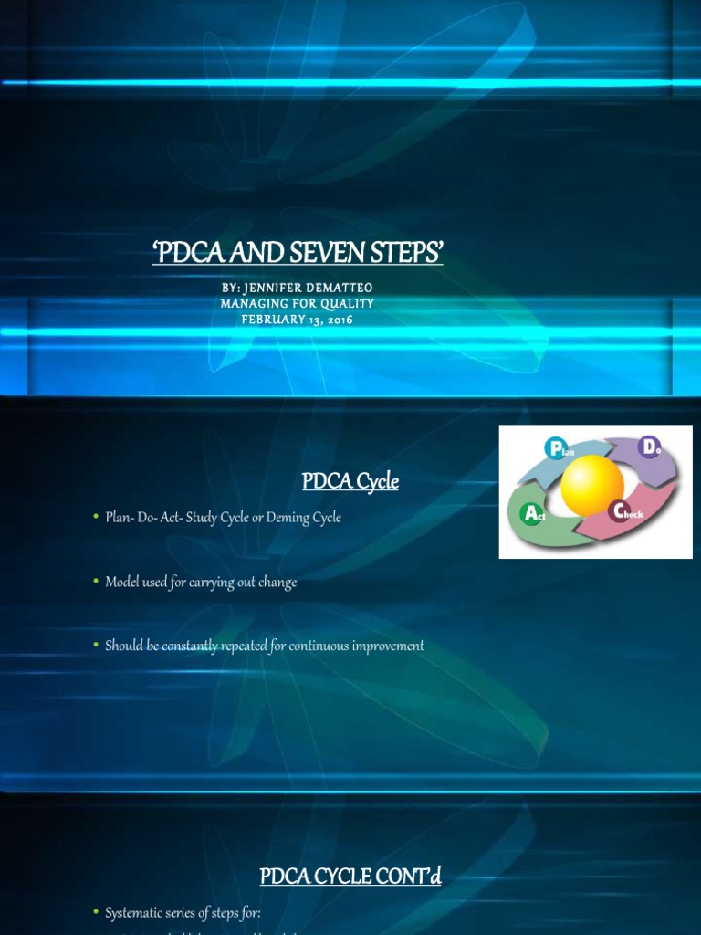 Deming Pdca | PDF | Causality | Change