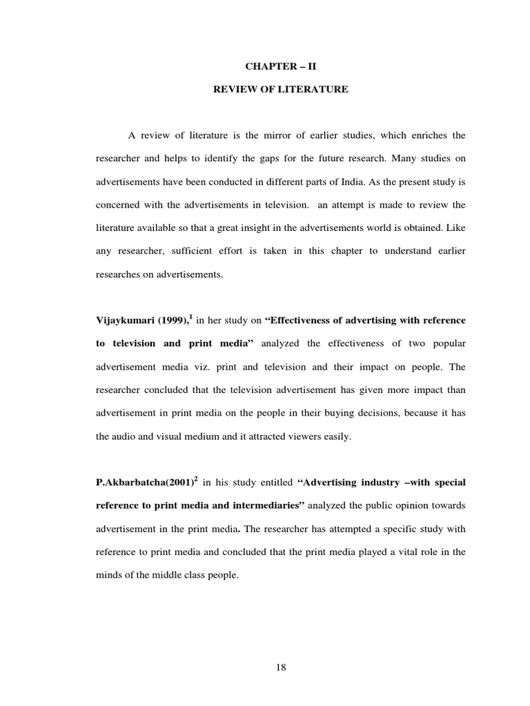 Effectiveness of Advertisement Lit Review | PDF | Attitude (Psychology ...