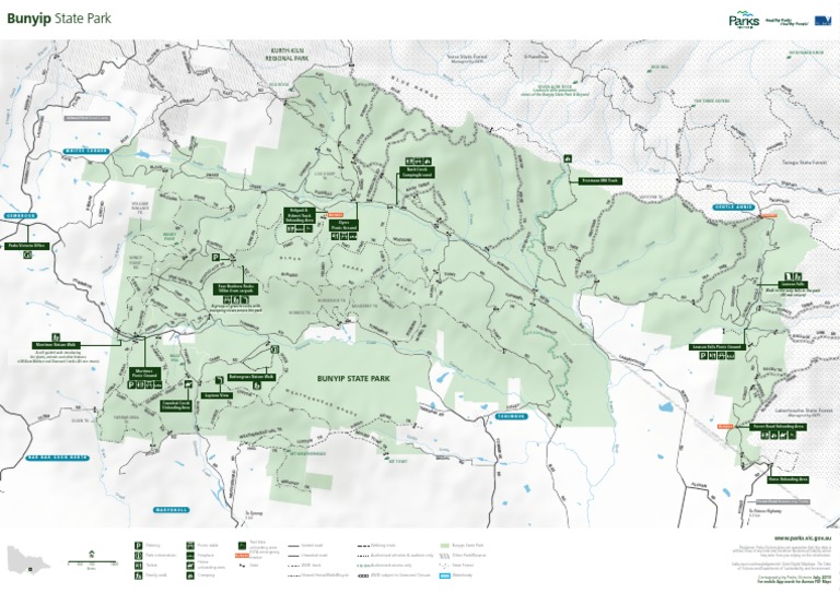 Map Bunyip State Park | PDF