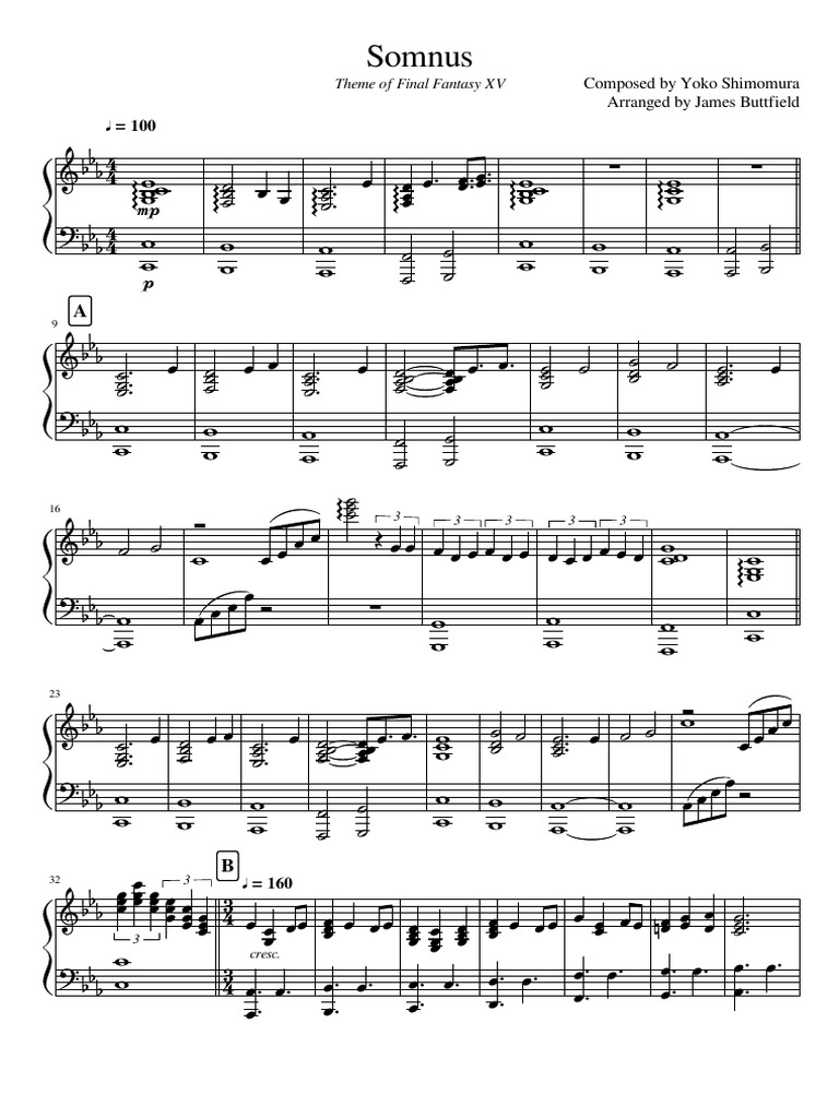 Somnus - Final Fantasy XV PDF | PDF