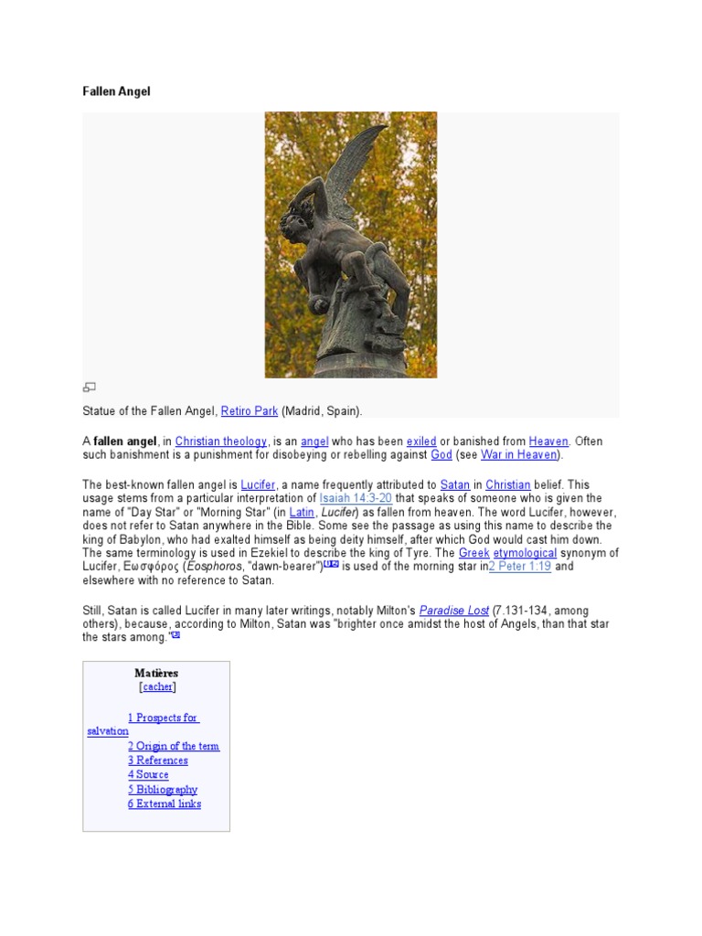 Fallen Angel | PDF | Fallen Angels | Satan