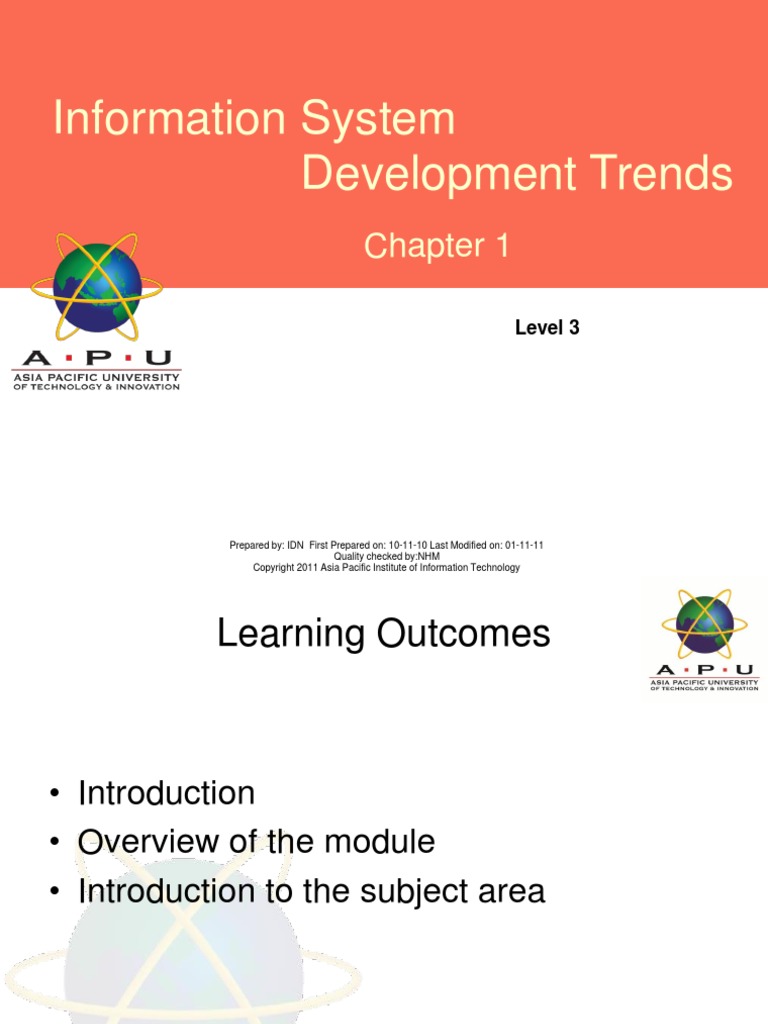 Information System Development Trends: Level 3 | PDF | Information System | Chief Information ...