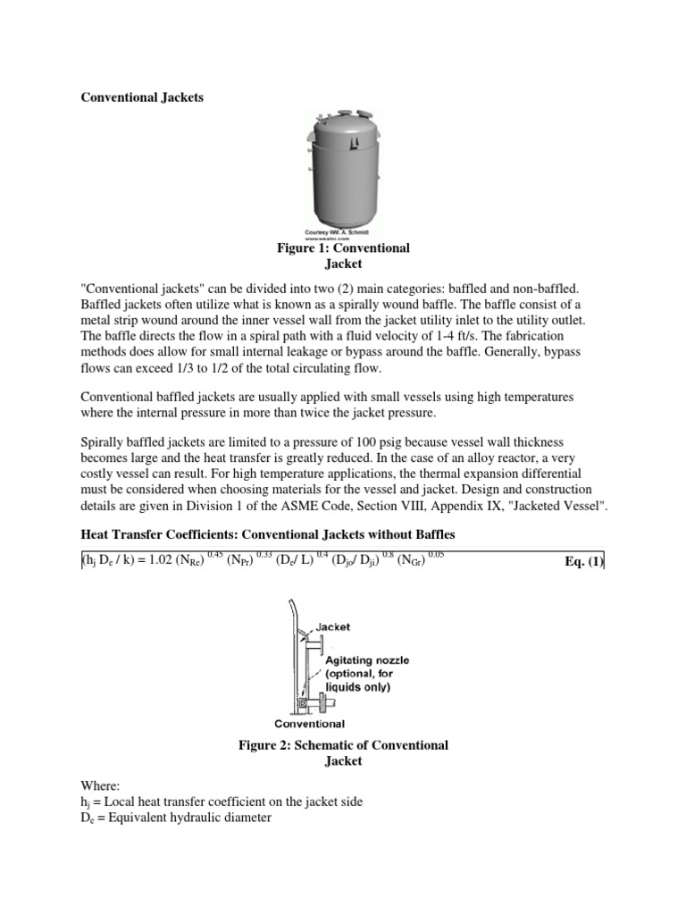 Conventional Jackets | PDF | Fluid Dynamics | Reynolds Number