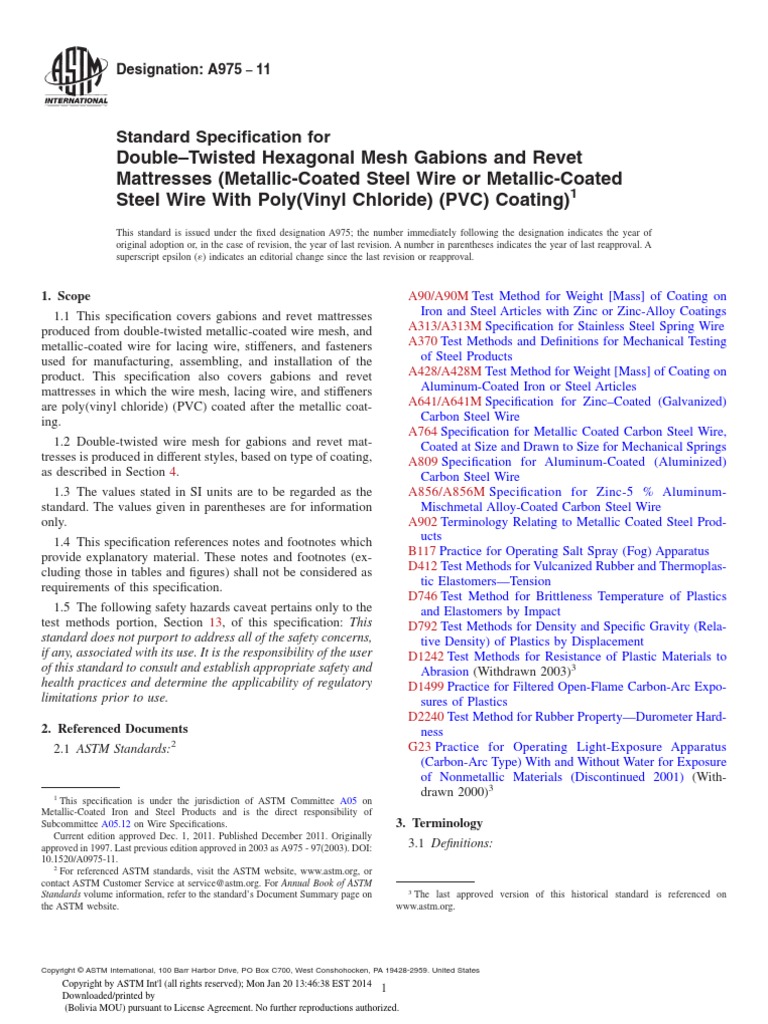 Astm A 975-11 | PDF | Engineering Tolerance | Strength Of Materials