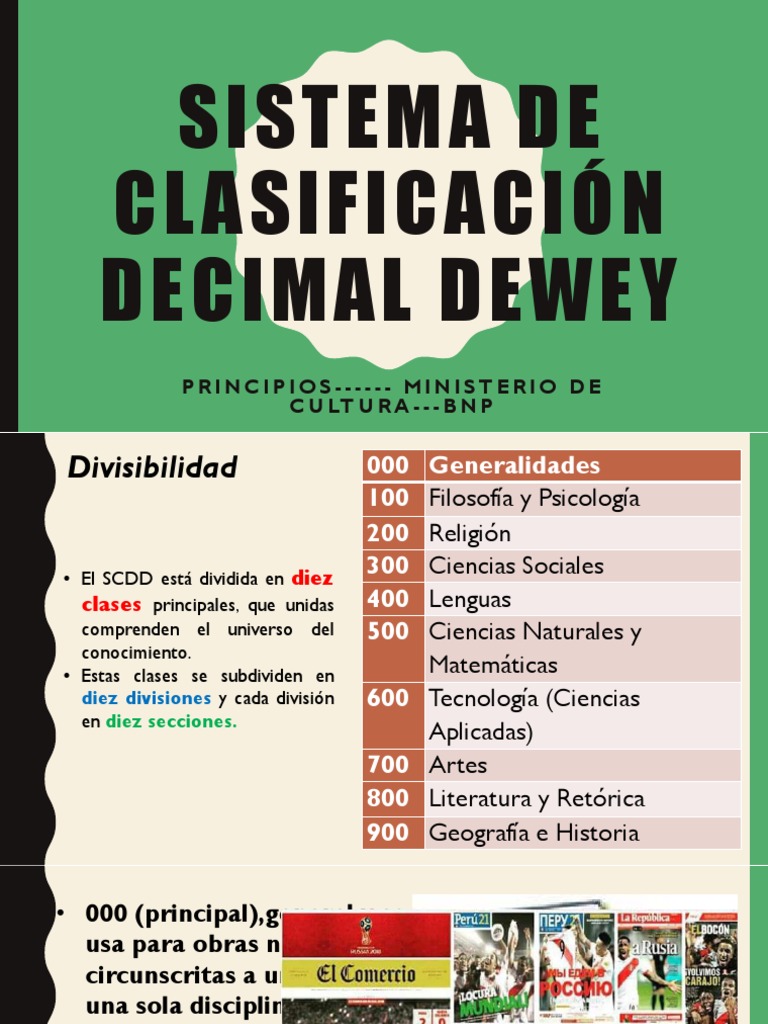 Sistema de Clasificación Decimal Dewey | Ciencia | Conocimiento